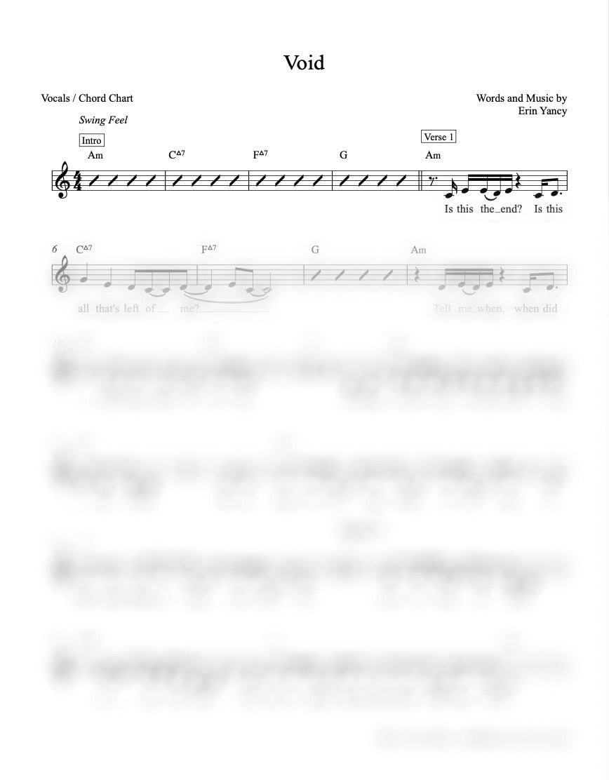 Void - Lead Sheet - Anthem to Our God - Indiana Bible College – Indiana ...