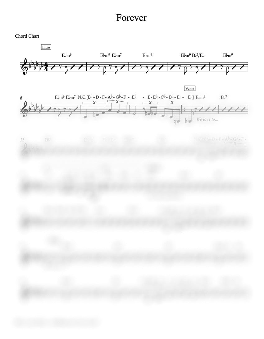 Forever - Chord Chart - Anthem to Our God - Indiana Bible College ...